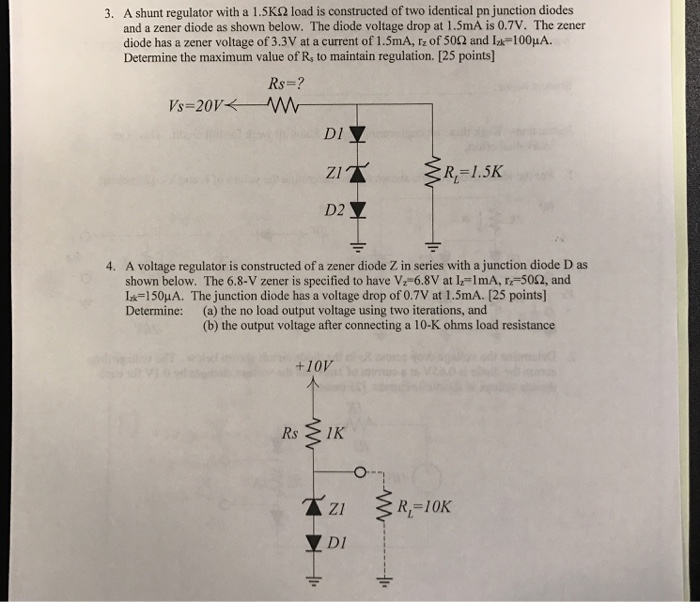 Solved 1. For the ideal diode circuits shown below, | Chegg.com