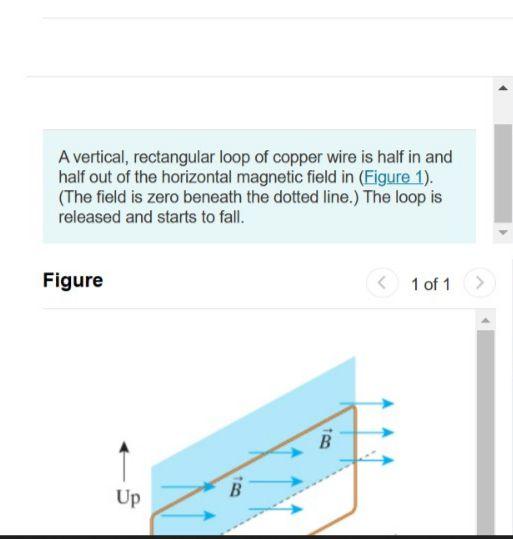Solved A vertical, rectangular loop of copper wire is half | Chegg.com