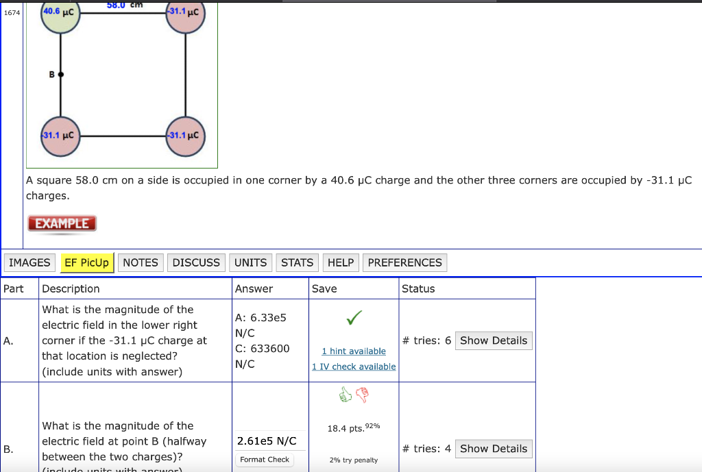 Solved A square 58.0 cm on a side is occupied in one corner | Chegg.com