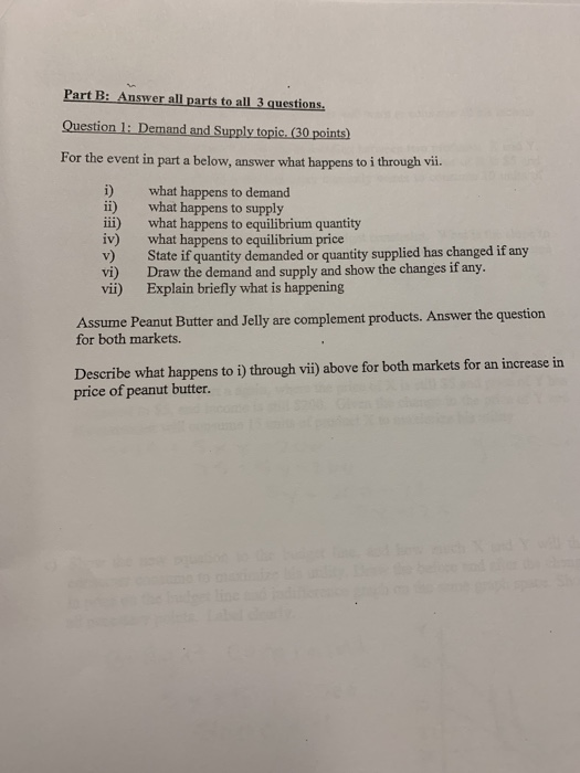 Solved Part B: Answer all parts to all 3 questions. Question | Chegg.com