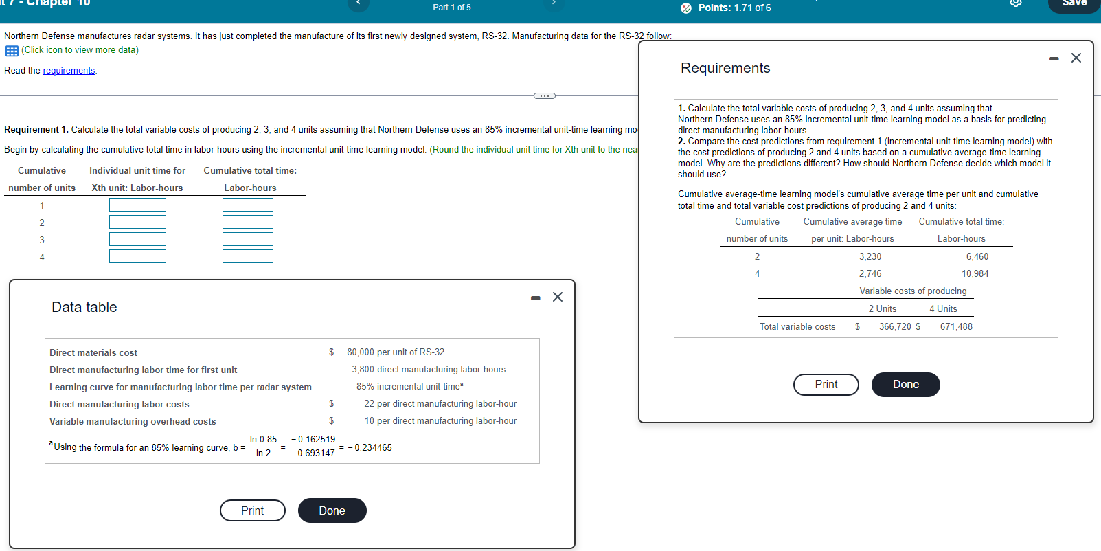 Northern Defense manufactures radar systems. It has | Chegg.com