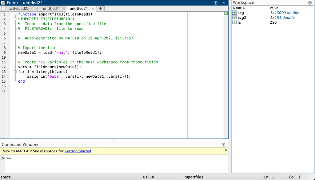 heeeeelp pleaseeee ... i need code :'( In MATLAB, | Chegg.com