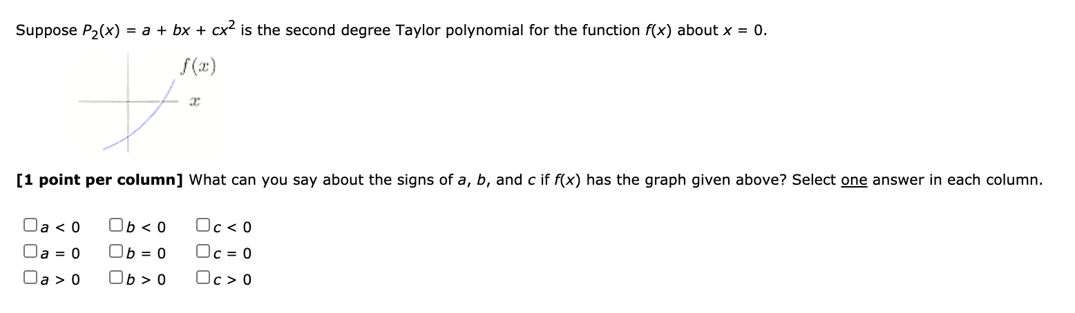 Solved Suppose P2(x) = a + bx + cx2 is the second degree | Chegg.com