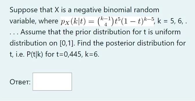 Solved Suppose that X is a negative binomial random | Chegg.com