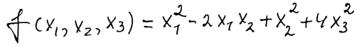 Solved f(x1,x2,x3)=x12−2x1x2+x22+4x32 | Chegg.com
