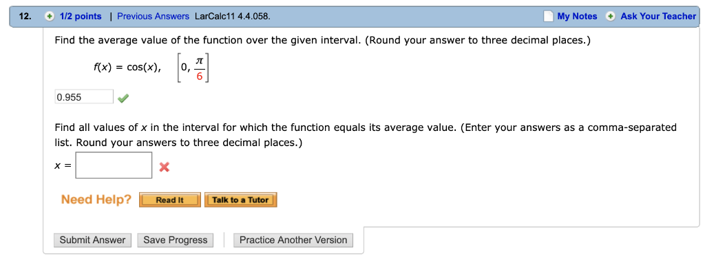 Solved Find all values of x in the interval for which the | Chegg.com