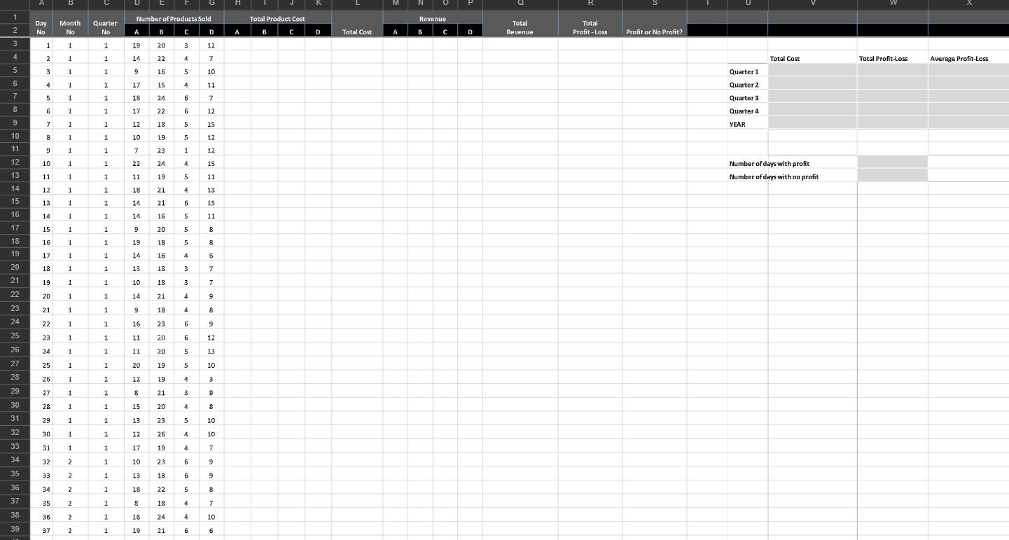 28 Excel Spreadsheet Instructions The second part of | Chegg.com