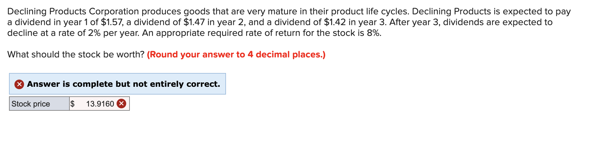 Solved Declining Products Corporation produces goods that | Chegg.com
