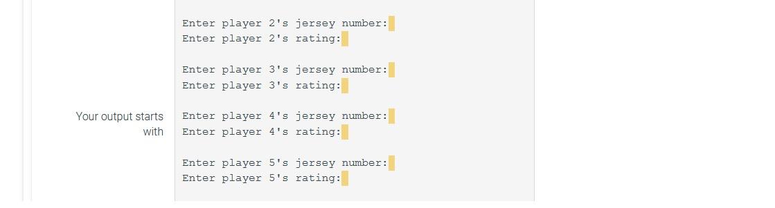 Solved 8.14 LAB*: Program: Soccer team roster This program | Chegg.com