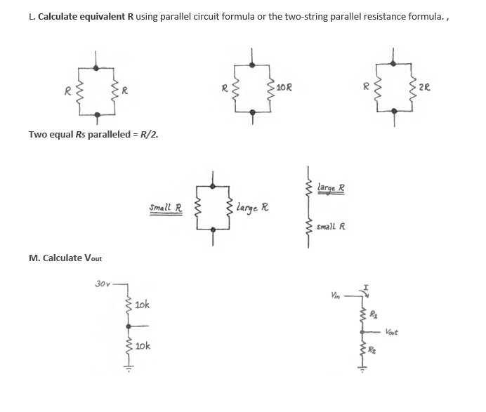 Solved L. Calculate equivalent R using parallel circuit | Chegg.com