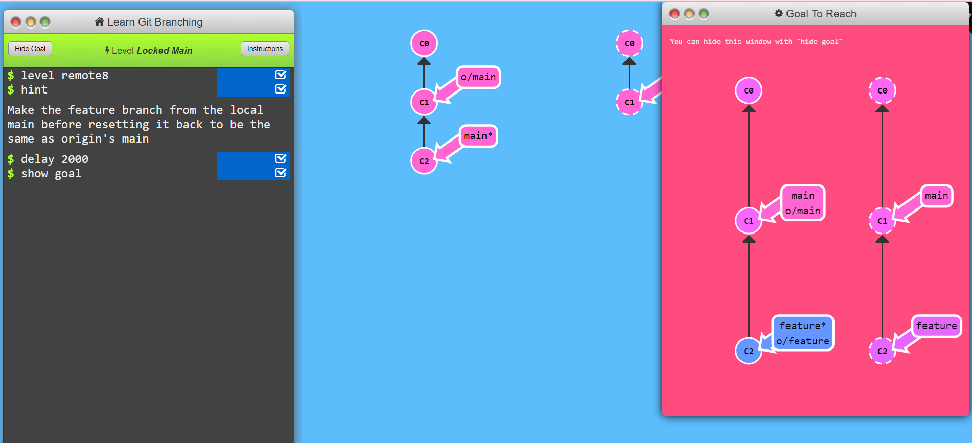 Solved Create another branch called feature and push that to | Chegg.com