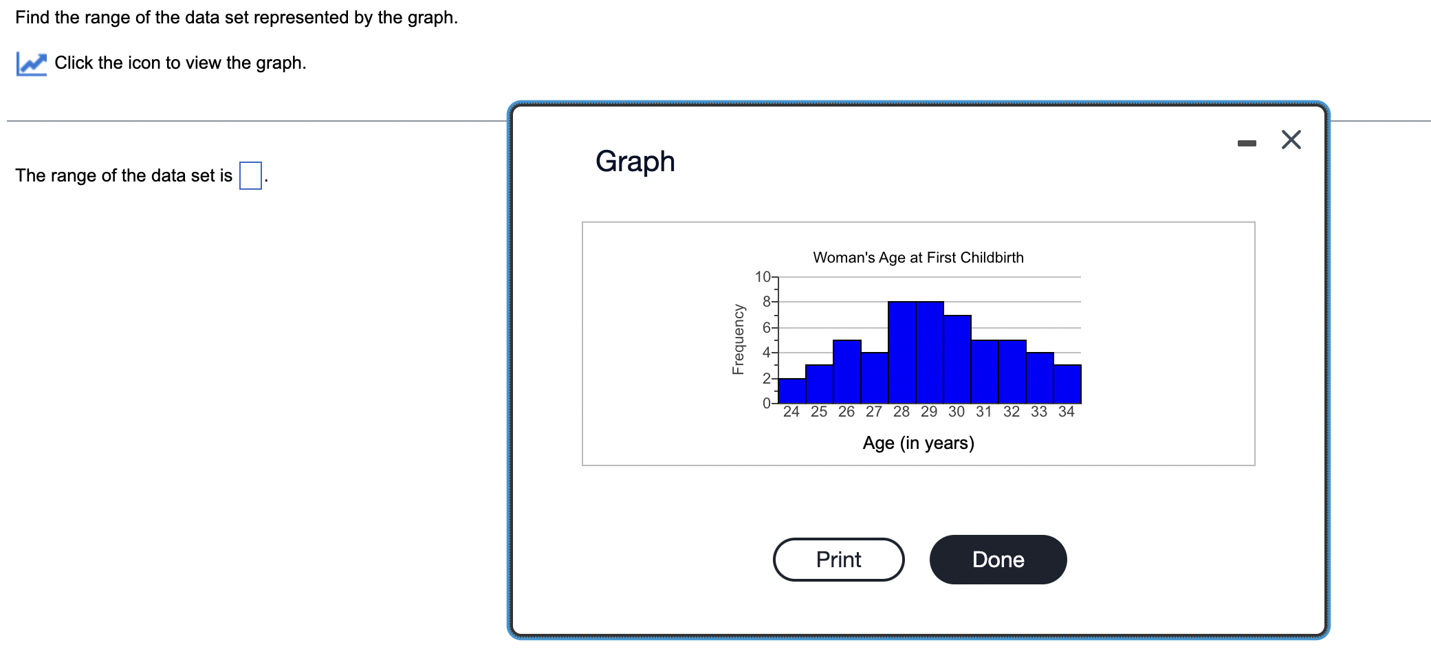 Find the range of the data set represented by the | Chegg.com