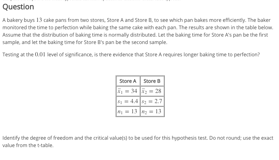 Solved Question A bakery buys 13 cake pans from two stores, | Chegg.com