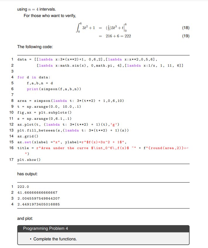 Solved Problem 4: Simpson's Rule In this problem, we will | Chegg.com