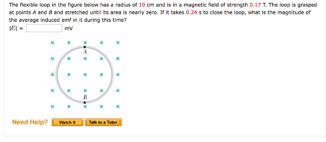 Solved The flexible loop in the figure below has a radius of | Chegg.com
