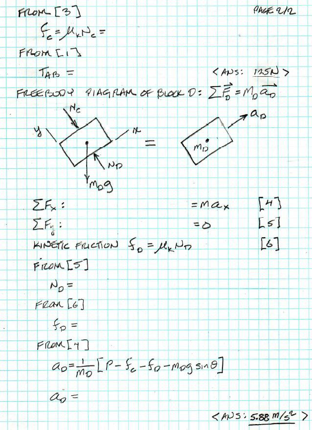 Solved TWO BLOCKS ARE ARRANCED ON A RAMP AS SHOWN BELOW | Chegg.com