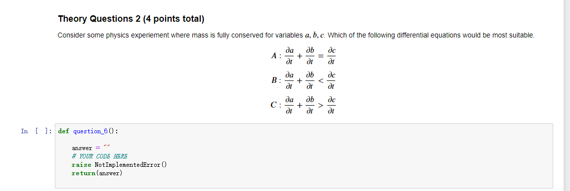 Solved Theory Questions 2 (4 points total) Consider some | Chegg.com