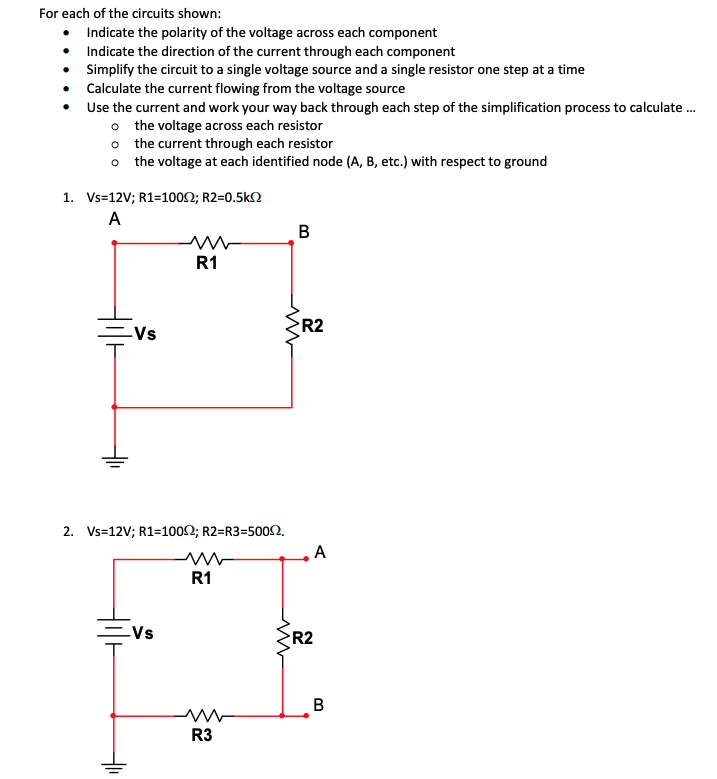 Solved 3. Vs=12V; R1=10022; R2=R3=50022 A B R1 R3 -Vs R2 4. | Chegg.com