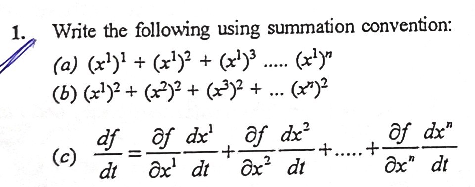 Solved Write the following using summation | Chegg.com