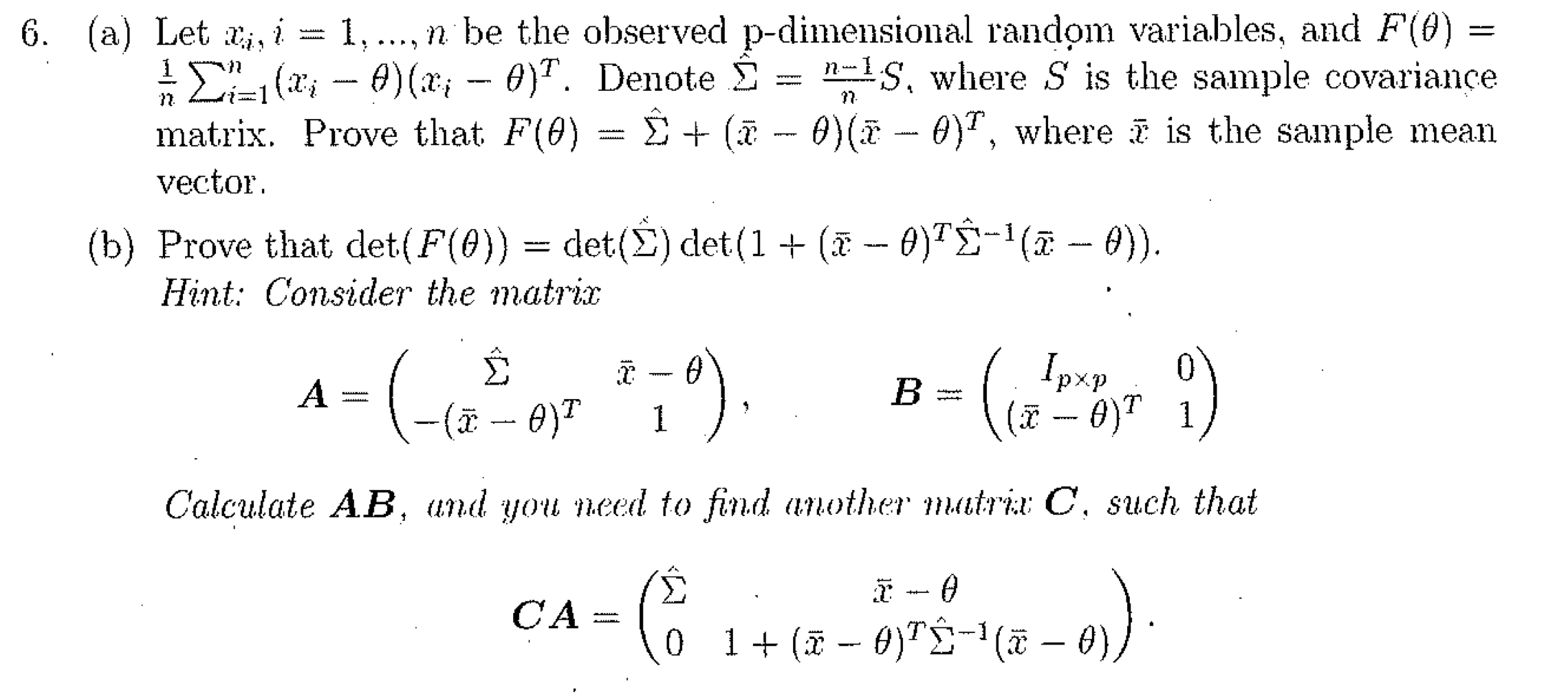 Solved 17 6. (a) Let X, 1 = 1,..., n be the observed | Chegg.com