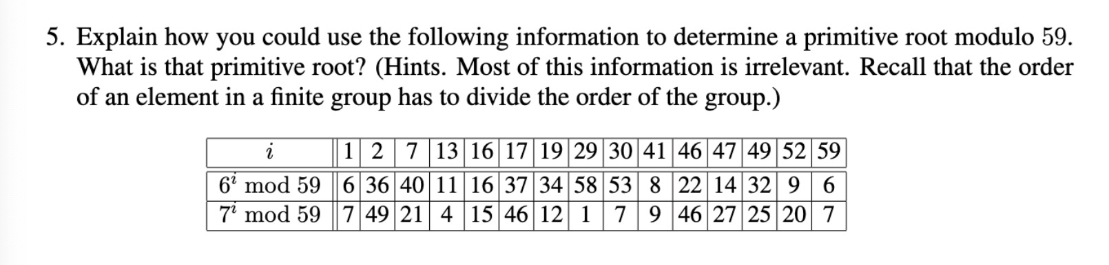 Solved 5. Explain how you could use the following | Chegg.com