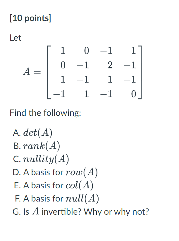 Solved [5 ﻿points][10 | Chegg.com