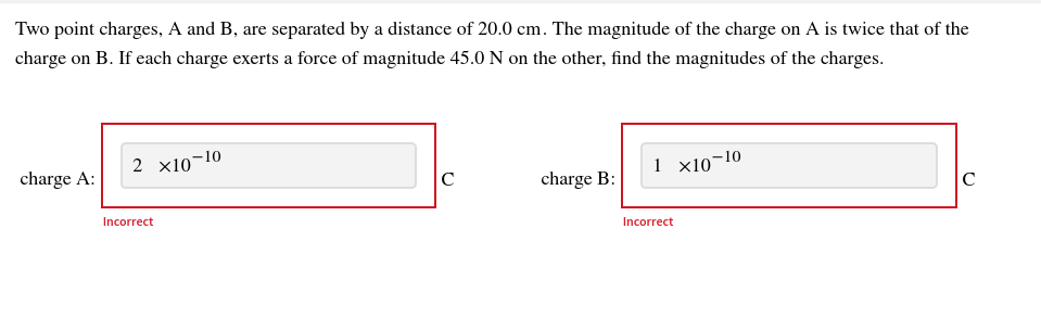 Solved Two point charges, A and B, are separated by a | Chegg.com