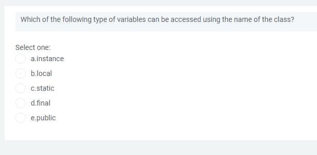 Solved Which of the following type of variables can be | Chegg.com