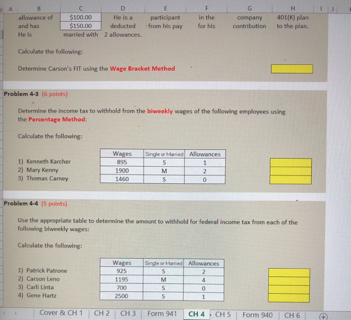 Solved roblem 4-1 (5 points) Determine the income tax to | Chegg.com Solved roblem 4-1 (5 points) Determine the income tax to | Chegg.com