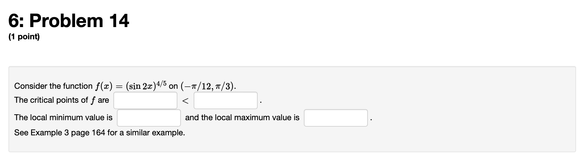 Solved 6: Problem 14(1 point)Consider the function | Chegg.com Solved 6: Problem 14(1 point)Consider the function | Chegg.com