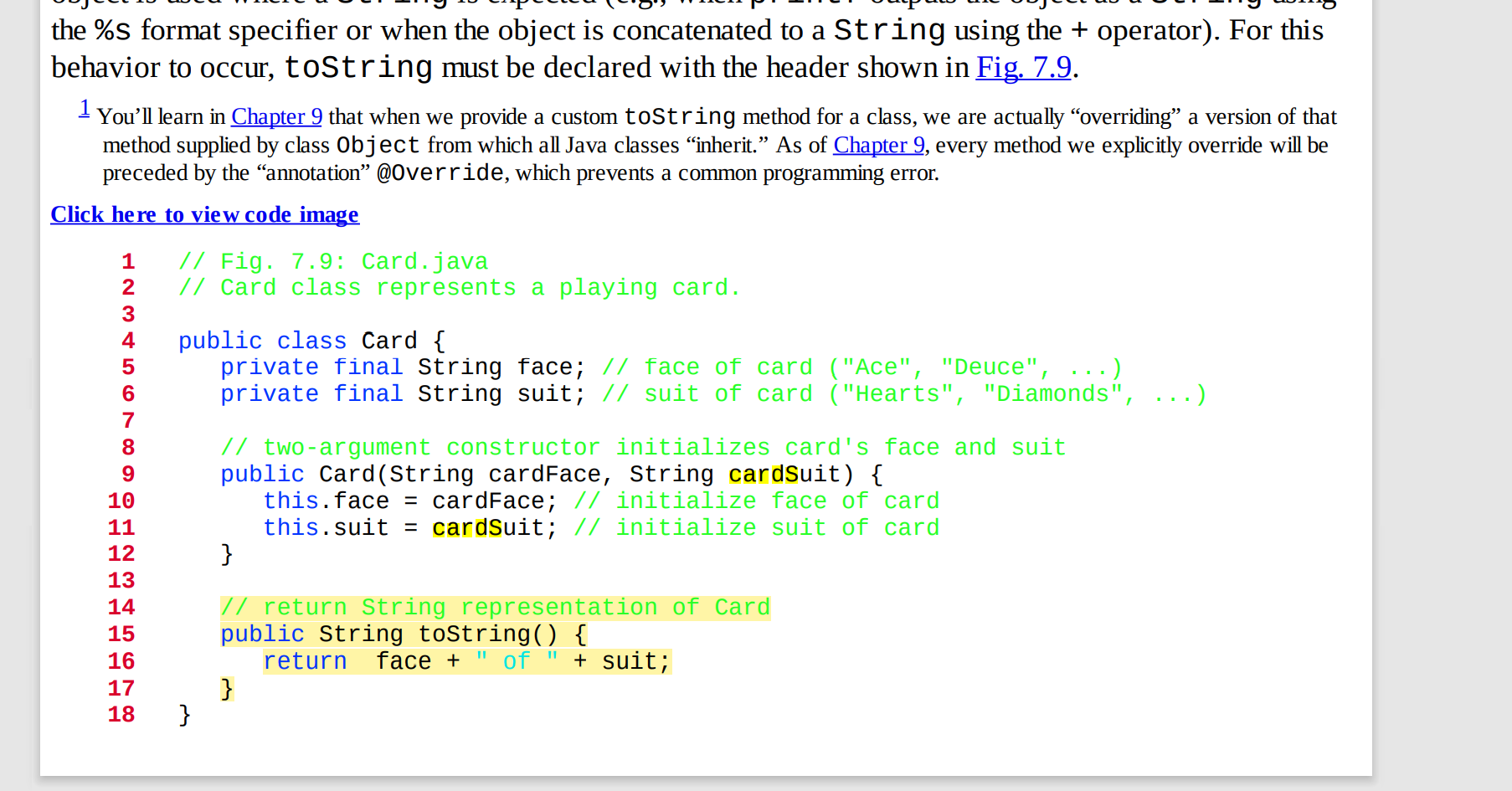 Card Shuffling and Dealing Using the code in the book | Chegg.com