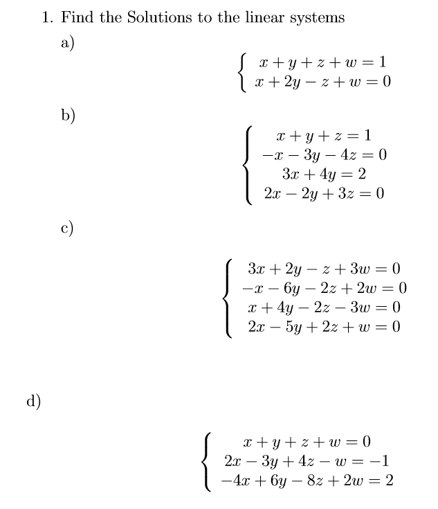 Solved Please solve by using augmented Matrix. Show all work | Chegg.com