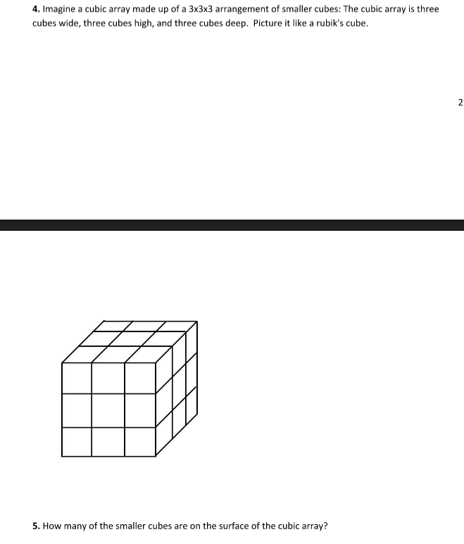 Solved 4. Imagine a cubic array made up of a 3x3x3 | Chegg.com