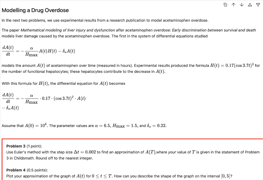 Solved The shape of the graph is (A) decreasing and | Chegg.com