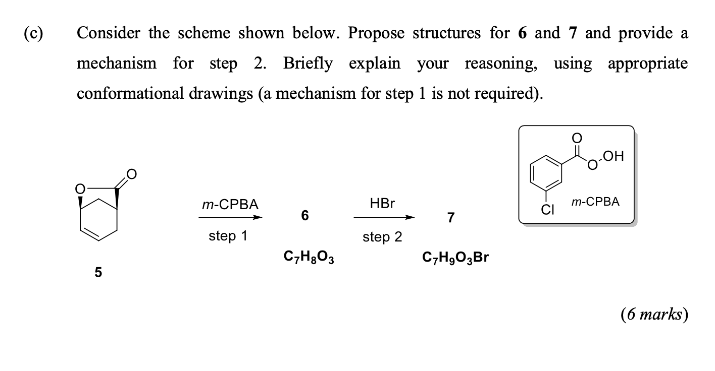 Solved (c) Consider the scheme shown below. Propose | Chegg.com