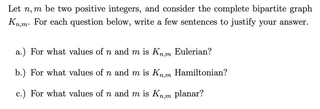 Solved Let n,m be two positive integers, and consider the | Chegg.com Solved Let n,m be two positive integers, and consider the | Chegg.com