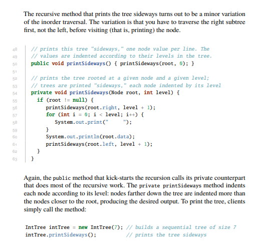 Solved Exercise 11.4 The sequential IntTree of Section 11.6 | Chegg.com