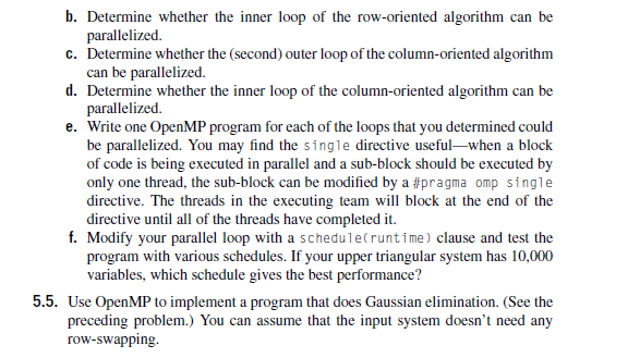 Solved 5.4. Recall that when we solve a large linear system, | Chegg.com