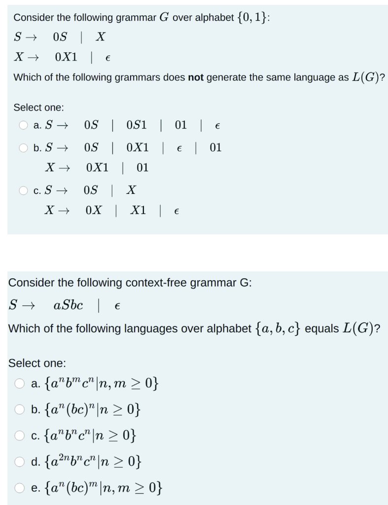 Solved Consider the following grammar G over alphabet {0, | Chegg.com