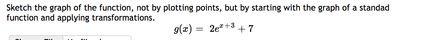 Solved Sketch the graph of the function, not by plotting | Chegg.com