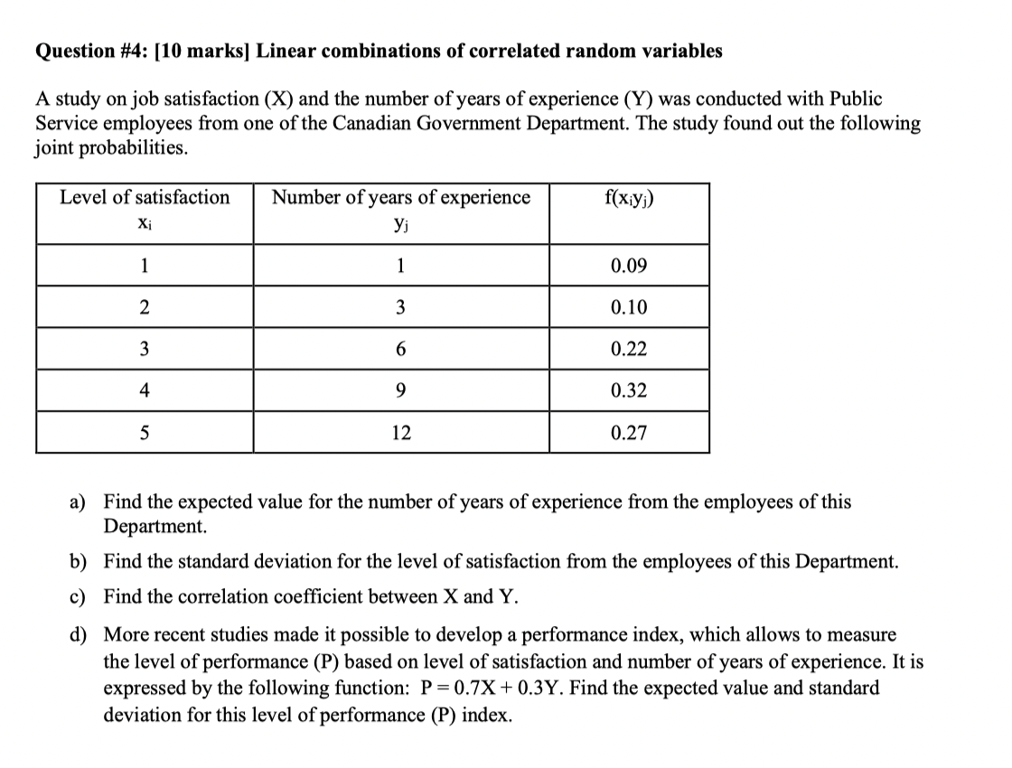 Solved Question \#4: [10 marks] Linear combinations of | Chegg.com