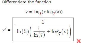 Solved Differentiate the function. | Chegg.com