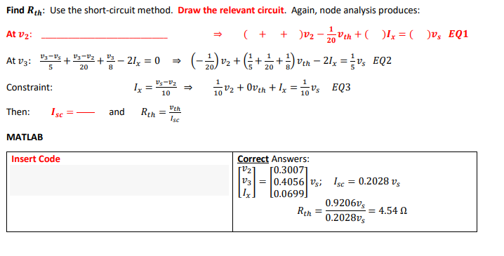 Write the equation for V2 check to see if the V3 | Chegg.com
