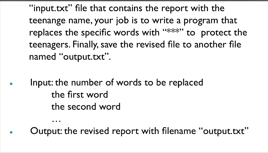 Solved I’m writing a c program that find and replace the | Chegg.com