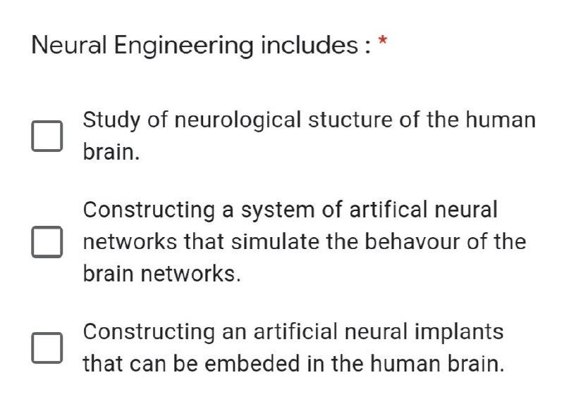 Solved Neural Engineering includes : * Study of neurological | Chegg.com