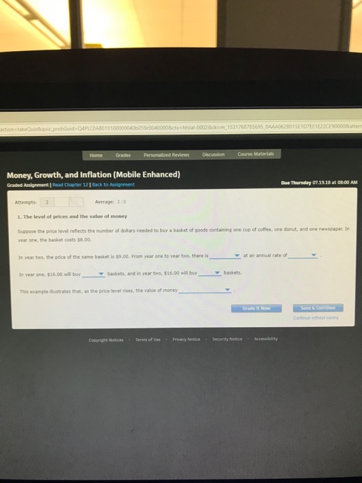 Solved 7687 Money, Growth, and Inflation (Mobile Enhanced) | Chegg.com