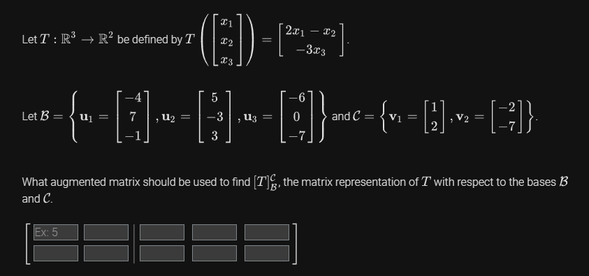 Solved Let T:R3→R2 be defined by | Chegg.com
