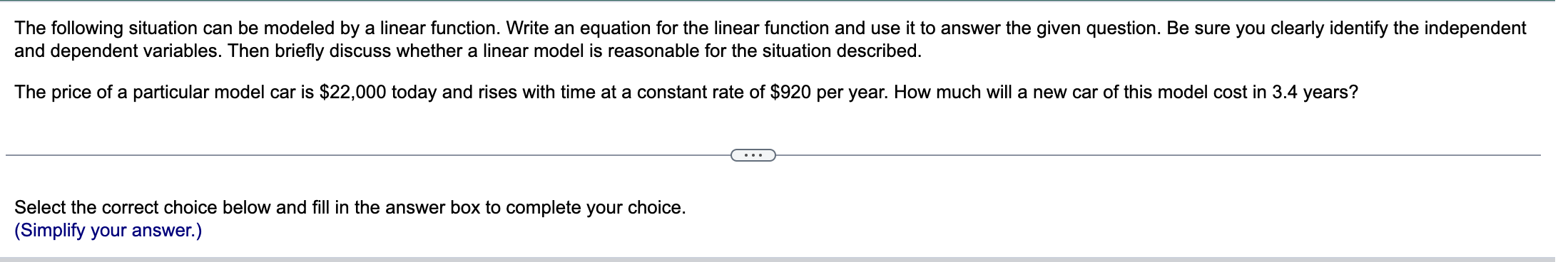 Solved The following situation can be modeled by a linear | Chegg.com