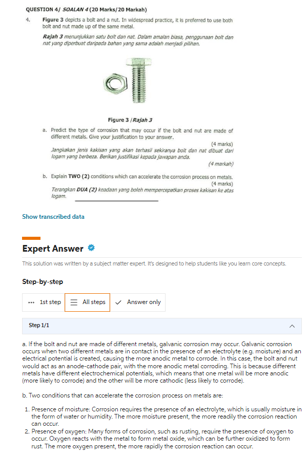 Solved QUESTION 4/ SOALAN 4 (20 Marks/20 Markah) 4. Figure 3 | Chegg.com Solved QUESTION 4/ SOALAN 4 (20 Marks/20 Markah) 4. Figure 3 | Chegg.com