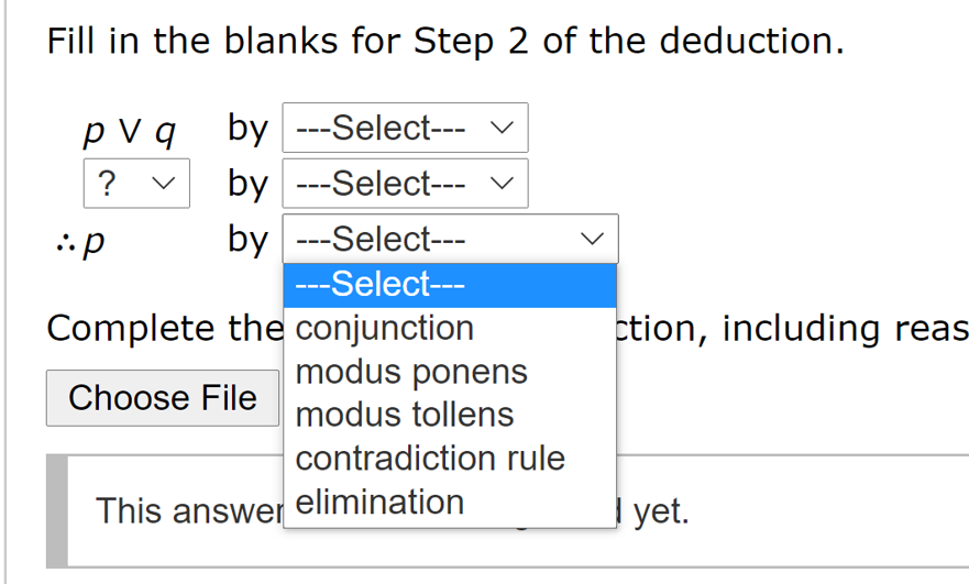 Solved TABLE 2.3.1 Valid Argument Forms Modus Ponens | Chegg.com